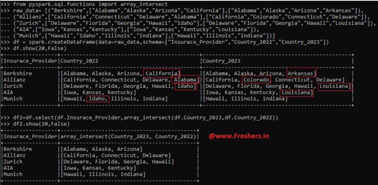 How To Get The Common Elements From Two Arrays In Two Columns In 
