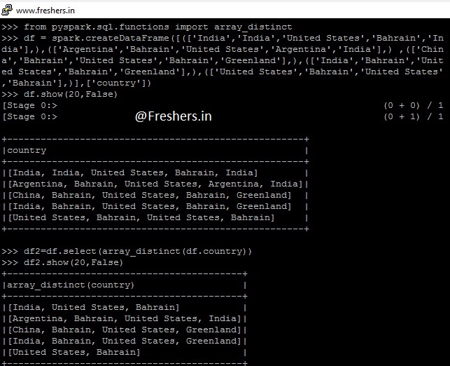 How To Removes Duplicate Values From Array In PySpark